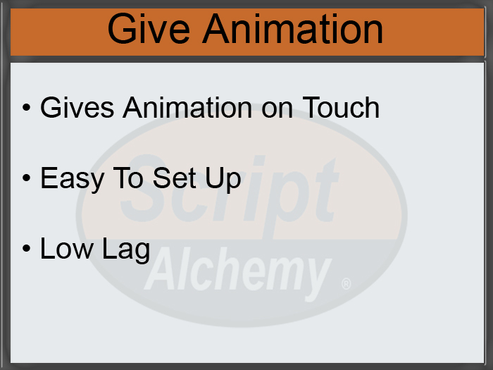 Second Life Marketplace - Script Alchemy - Give Animation